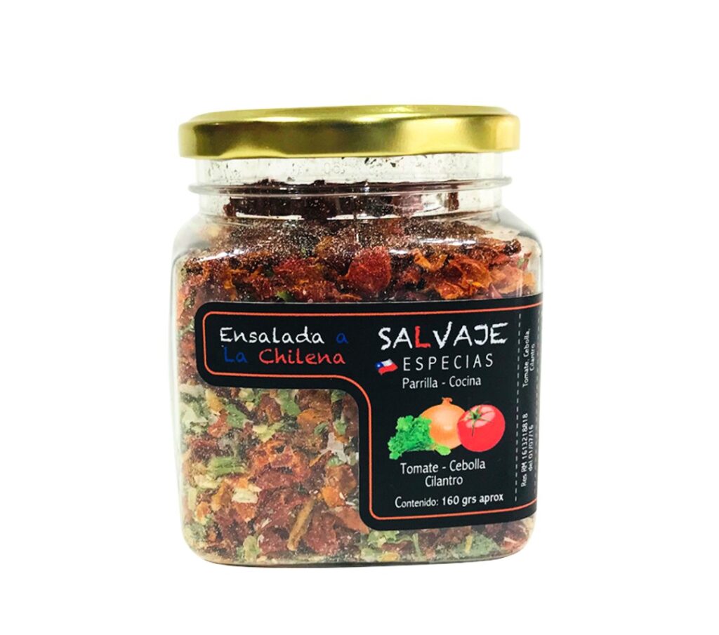 Sazonador Ensalada A La Chilena – 160 grs. – Salvaje Gourmet – EMPORIO ...